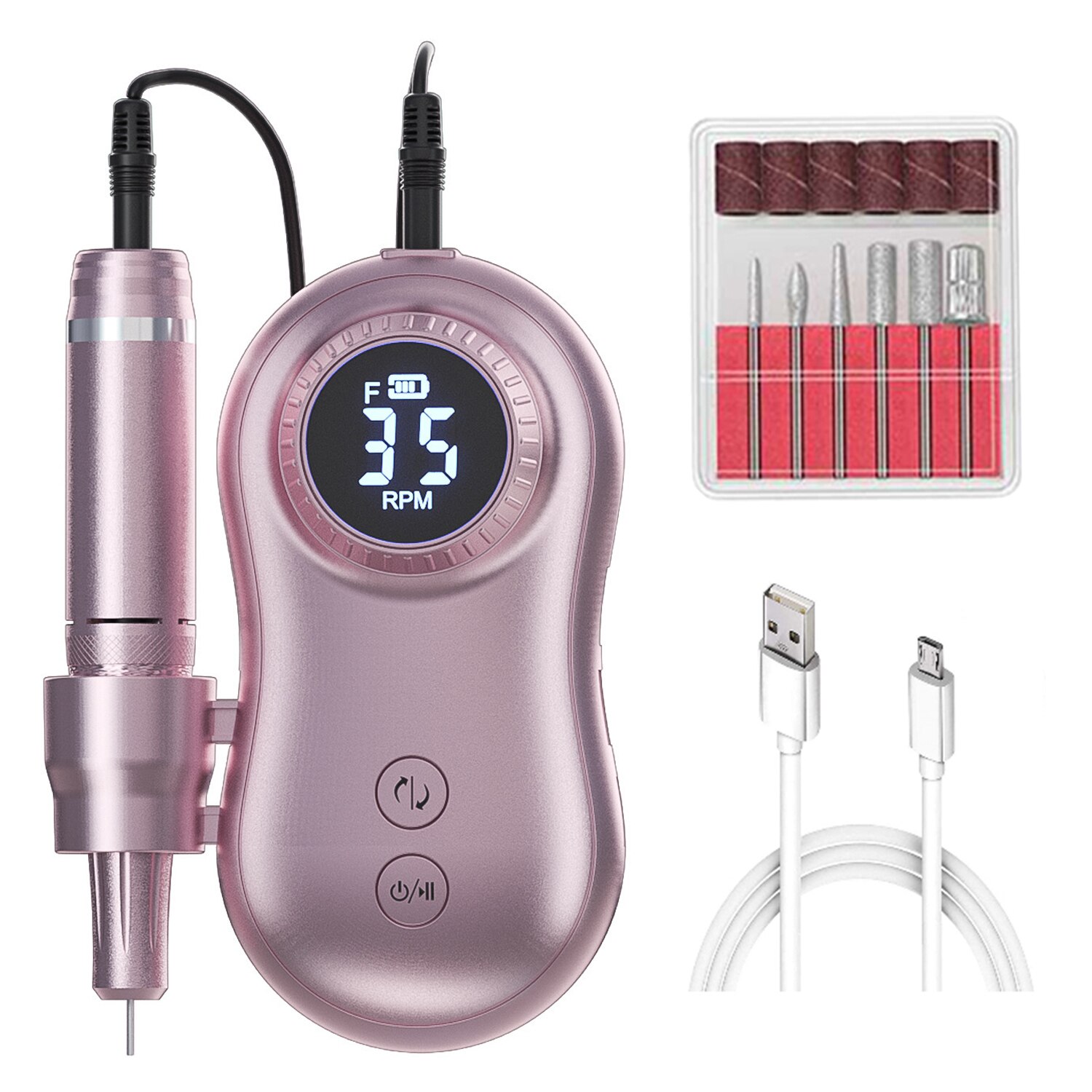 35000RPM Nail Machine Manicure Machine Electric Na... – Grandado