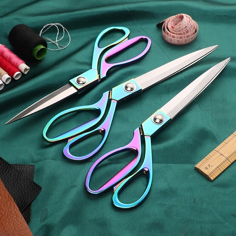 Multicolor Gold Dressmakers Scissors for Leather N... – Vicedeal