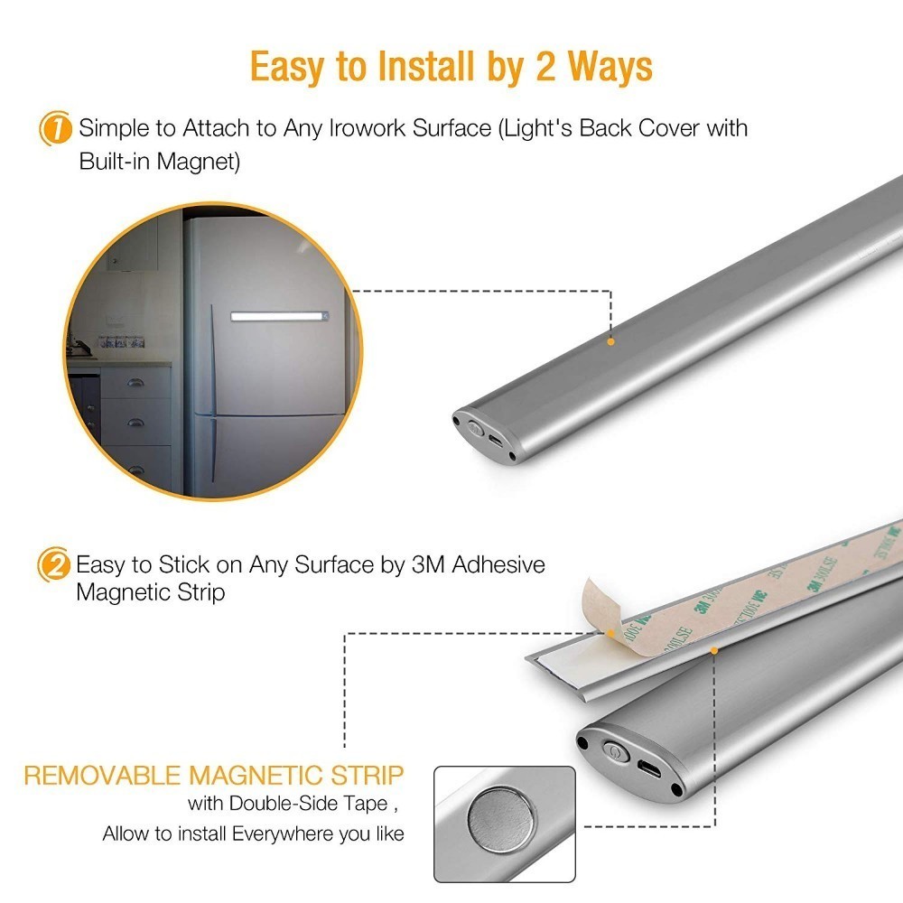 Binval Usb Oplaadbare Led Motion Sensor Onder Kast... – Vicedeal