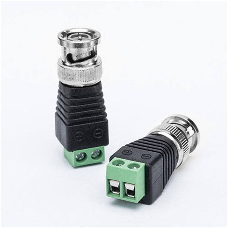 50 st lot mini coax cat 5 to kamera cctv bnc utp video balun kontakt adapter bnc plug för cctv ...