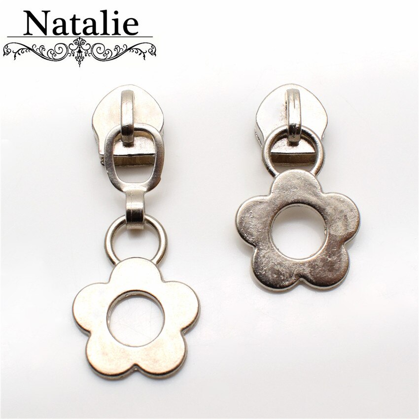 10pcs 5# Nylon Zipper Slider Silver Plating Metal ... – Grandado