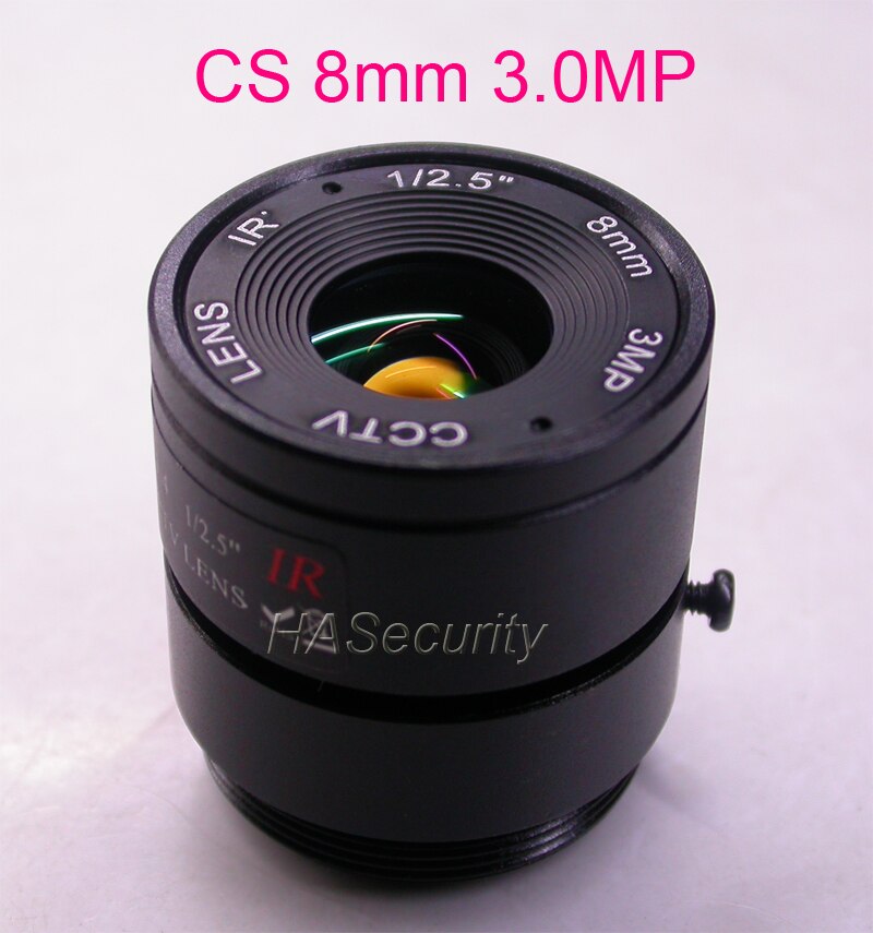 8mm CS mount 3.0MP 1/2.5" F1.4 LENs for CCTV camer... – Grandado