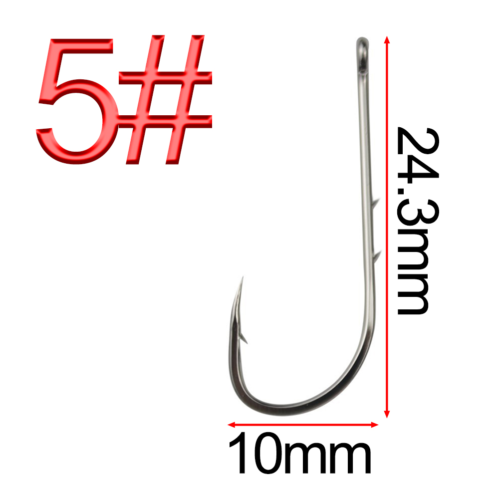 50Pcs double back thorn, bent fishhook, long handl... – Grandado