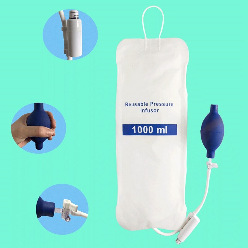 1000Ml Reusable Pressure Infusion Bag with Pressur... – Vicedeal
