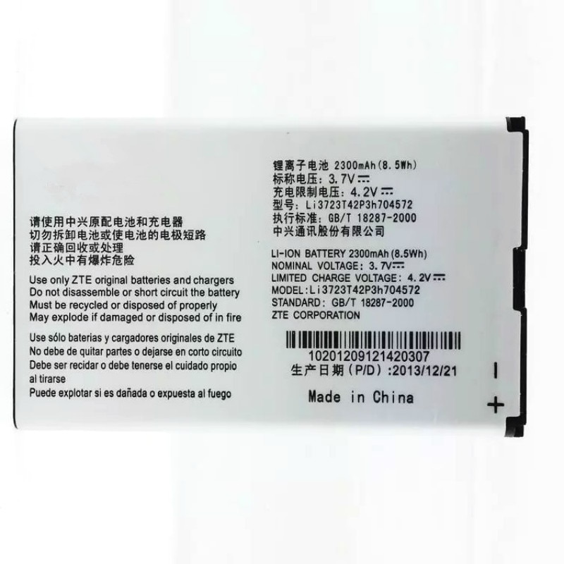 2300mAh Battery For ZTE MF90 Li3723t42p3h704572 MF... – Grandado