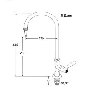 A1005 Single-port table-type elbow faucet Pure cop... – Vicedeal