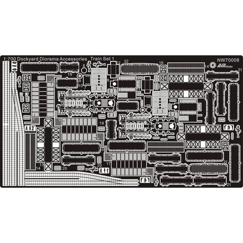 Am-Werkt NW70008 1/700 Dockyard Diorama Accessoire... – Grandado