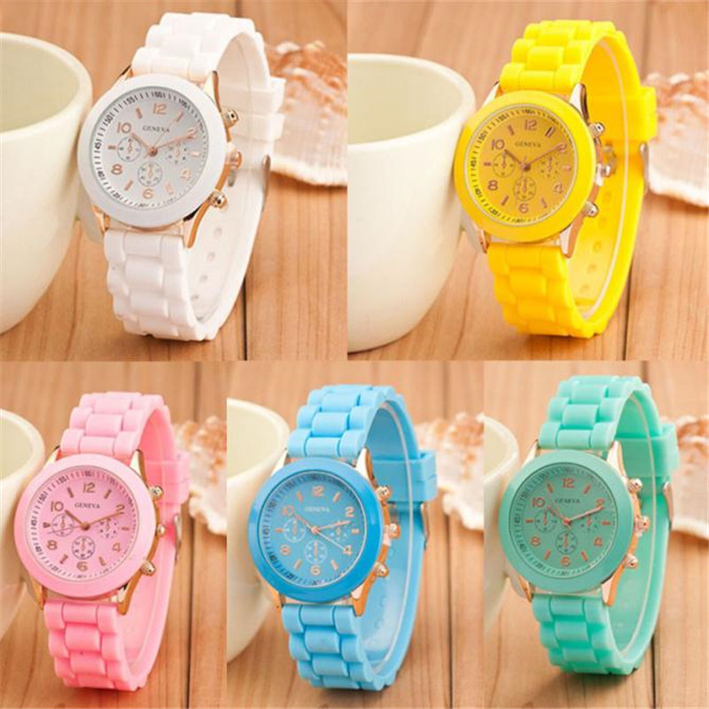 Relojes de silicona para damas, Reloj de pulsera d... – Grandado
