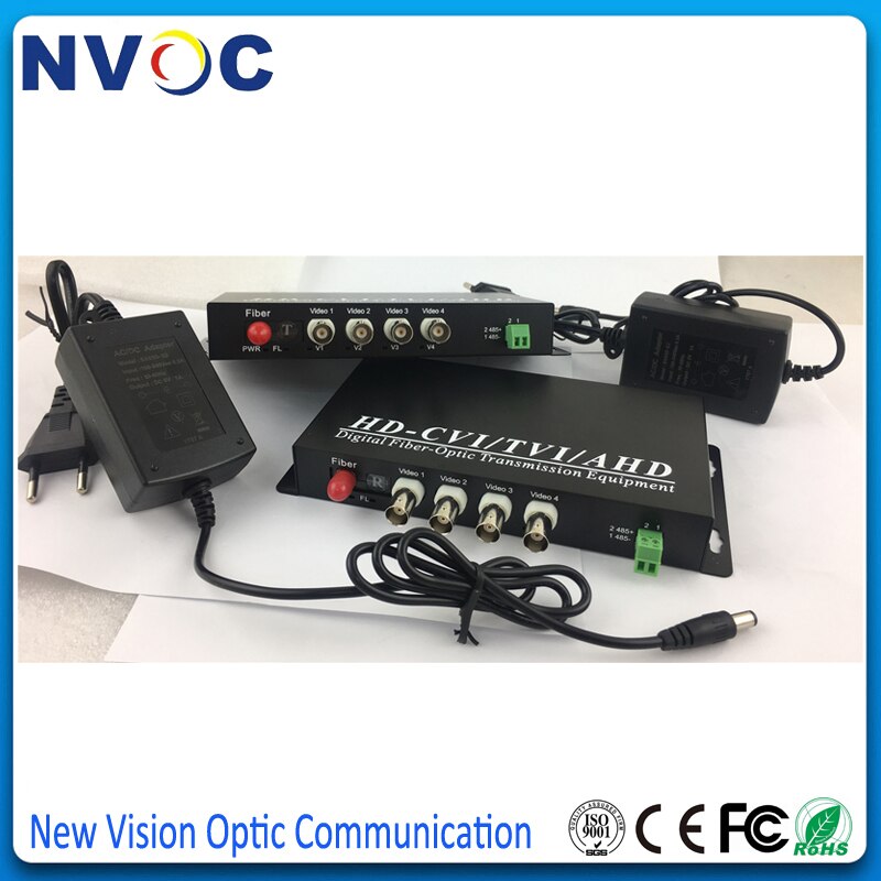4Ch HD CVI/TVI/AHD naar Fiber Video Converter 720P... – Vicedeal