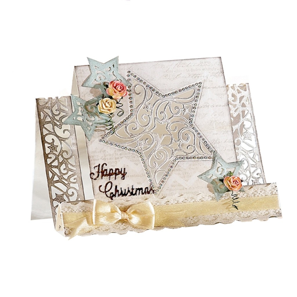 Cutting Dies Noble Lace Flower Frame Border Stenci... – Grandado