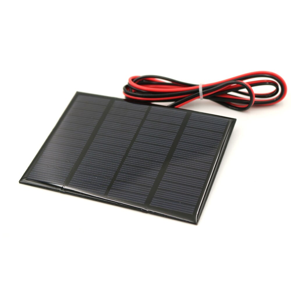 12v 1.5w solpaneler med 100cm forlængerledninger m... – Vicedeal