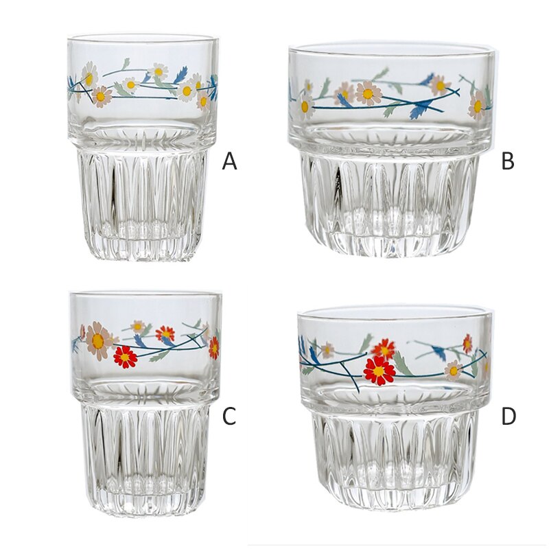 Korean Ins Style Ice Coffee Cup Milk Tea Glass Col... – Grandado