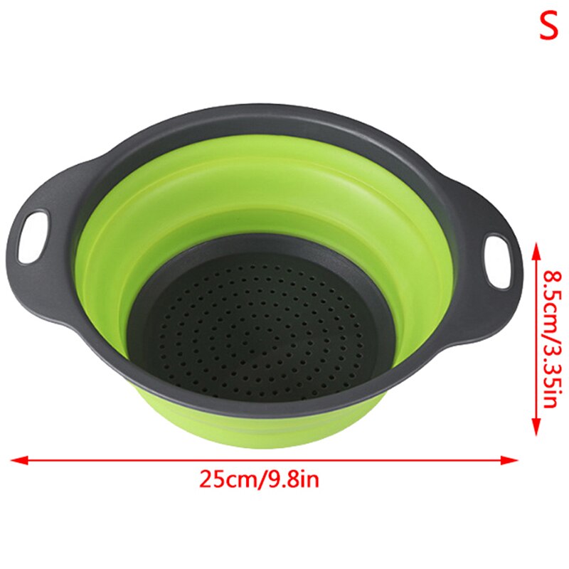 Silicone Colander Collapsible Drainer With Handle ... – Grandado