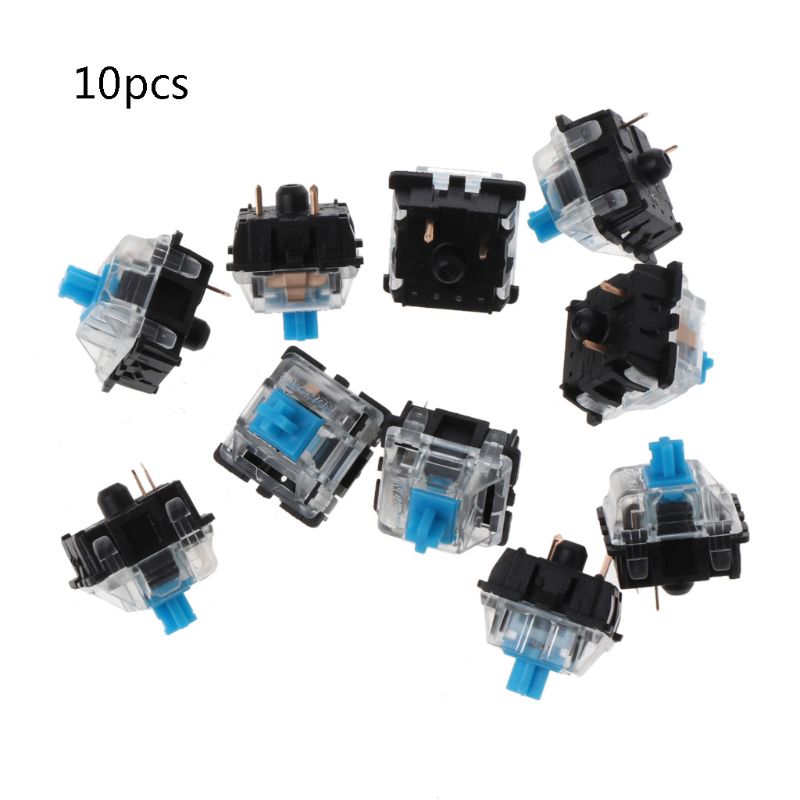 10Pcs Mechanical Keyboard Gateron MX 3 Pin Blue Sw... – Grandado