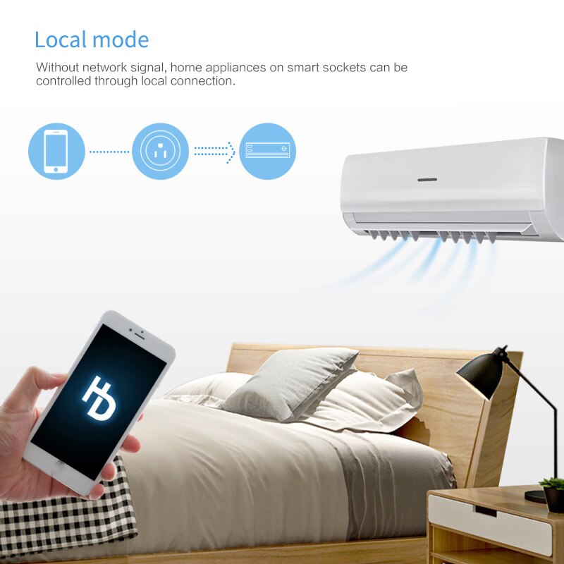 US Plug Smart Socket Hao Deng APP Bluetooth Mesh S... – Vicedeal