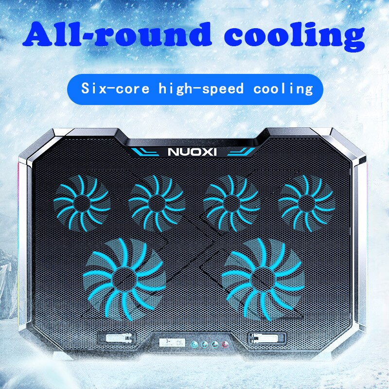 Nuoxi Gaming Laptop Cooler Zes Fan Led Screen Twee... – Vicedeal