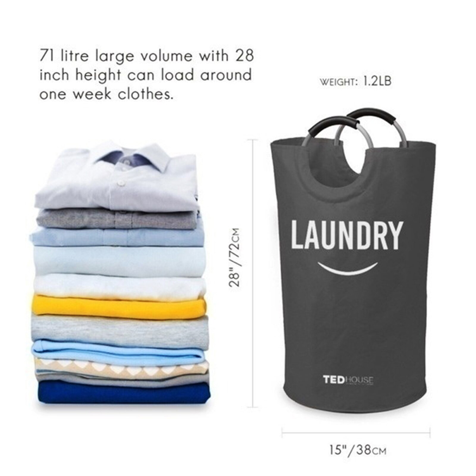 Inklapbare Wasmand, Draagbare Oxford Stof Wasmand ... – Vicedeal