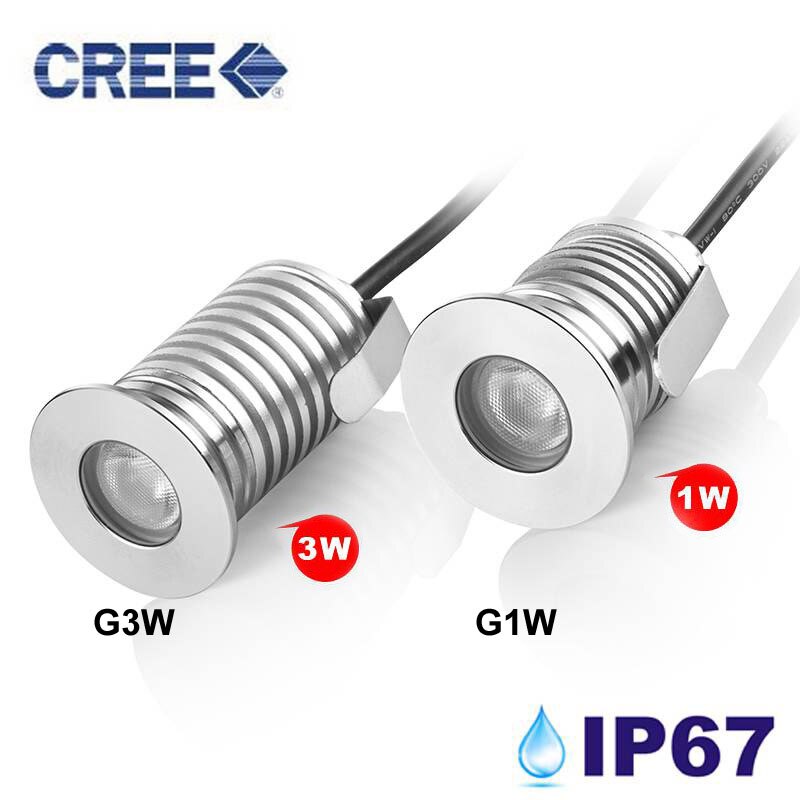 CREE Led Floor Decking Lights 12V 24V 1W 3W Led Un... – Vicedeal