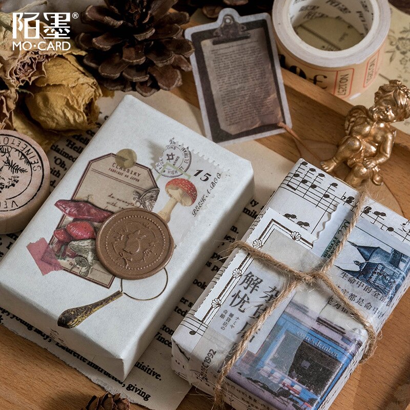 60 stk / pakke årgang papir brevpapir klistremerke... – Grandado