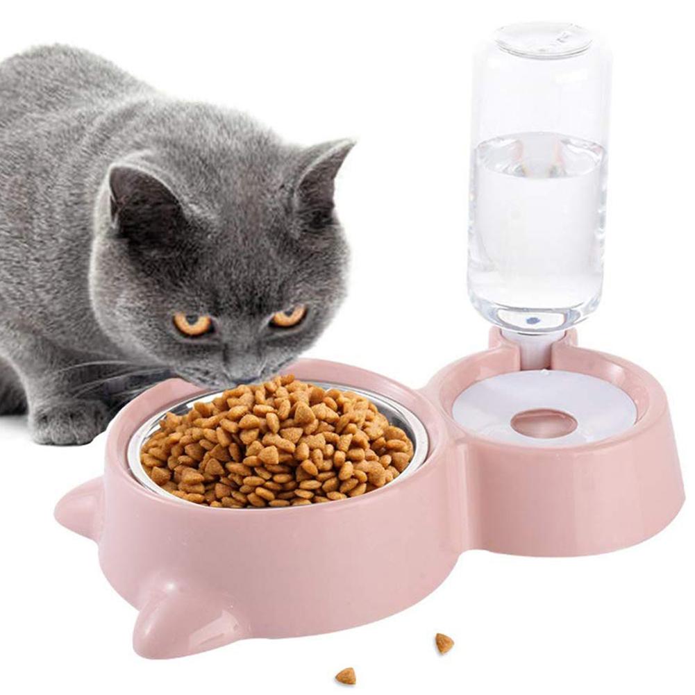 2in1 Pet Feeder Kom Eten Dispenser Met Automatisch... – Grandado