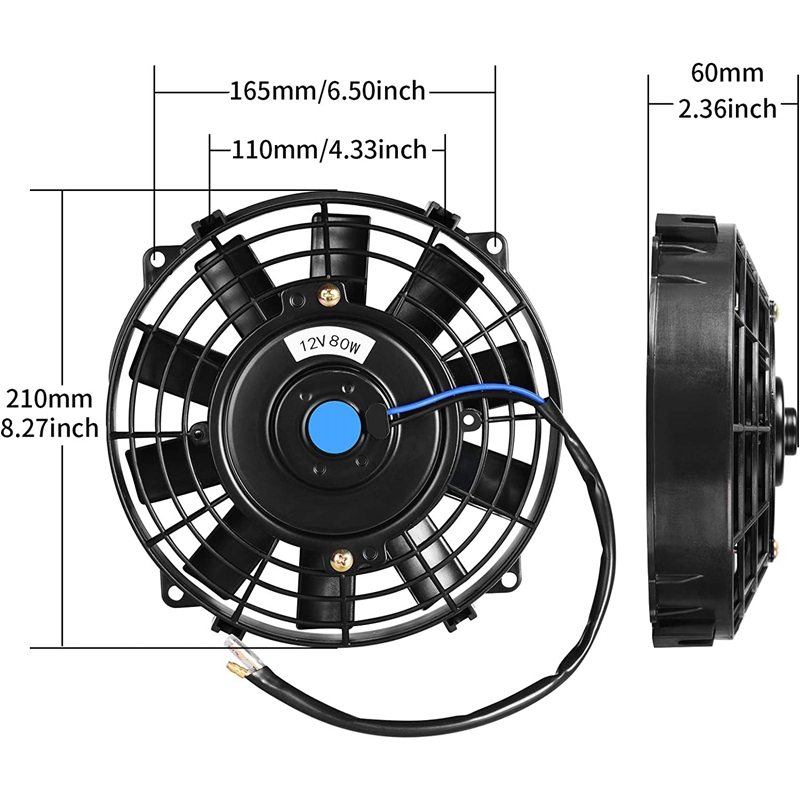 Universal Slim Fan Push Pull Elektrische Radiator ... – Grandado
