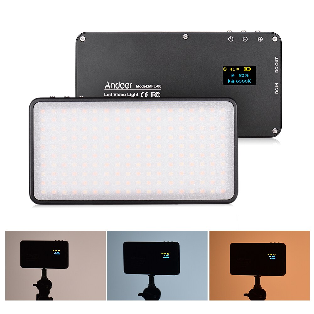 Andoer Mini LED Video Light Camera 180LEDs Lamp 30... – Grandado