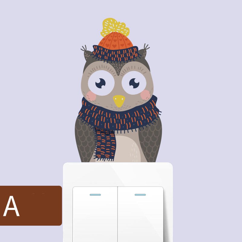 Leuke Uil Schakelaar Stickers Voor Baby Kinderkame... – Vicedeal