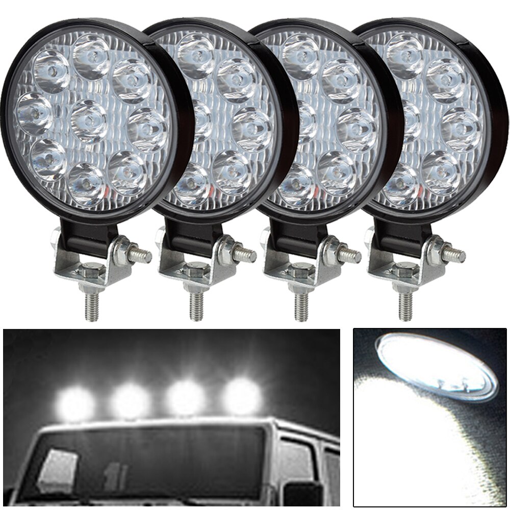 4 Inch Offroad LED Light Round LED Work Light Wate... – Grandado