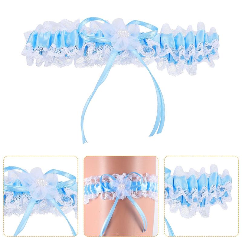 1 Set Lace Bowknot Garters Bride Accessories Lace ... – Grandado