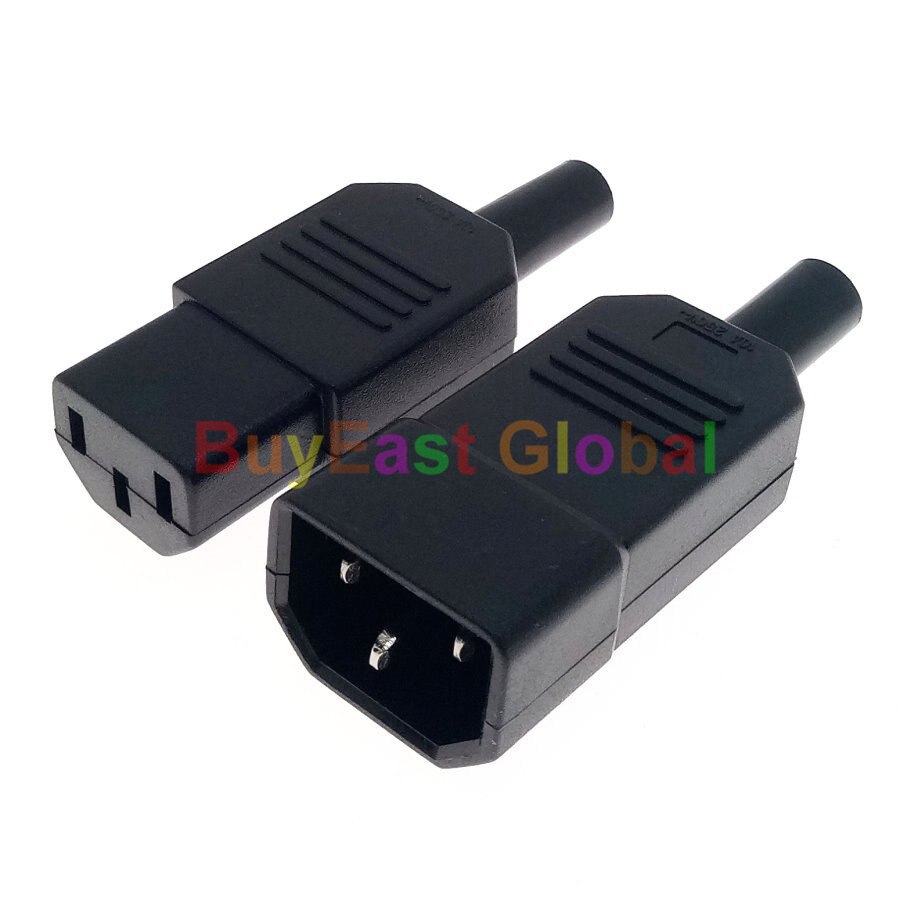 (1 Pair) IEC C13 Female Receptacle, C14 Male Plug ... – Grandado