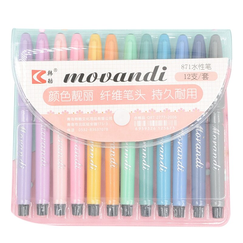 HK-871 Fiber Pen Set, Color Water-Based Pen Set Su... – Grandado