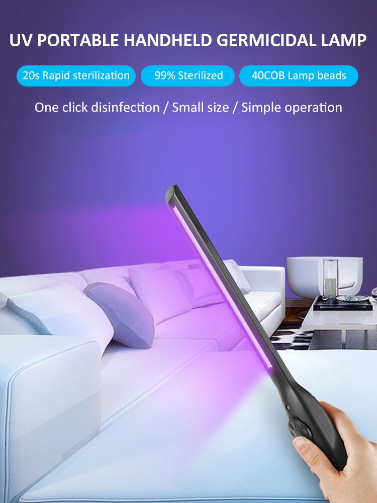 Portable Ultraviolet Light Uvc Germicidal Lamp Hig Vicedeal