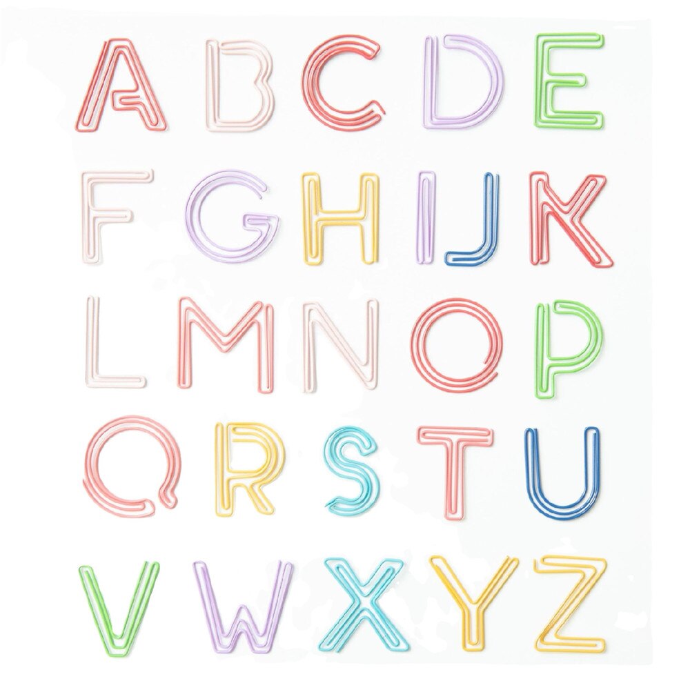 26 Stks/set Leuke Alfabet Paperclips Briefpapier M... – Vicedeal