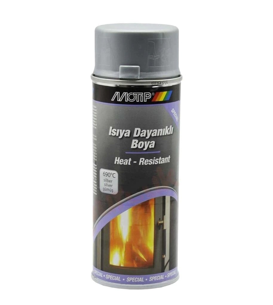 Motip Dull SILVER 690 °C Heat Resistant Spray Pain... – Grandado