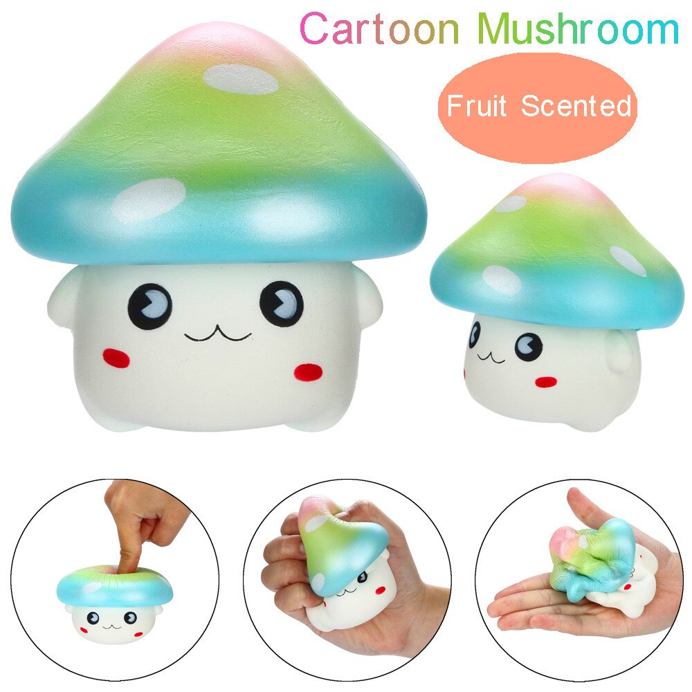 Kawaii Cartoon Paddestoel Squishies Langzaam Stijg... – Grandado