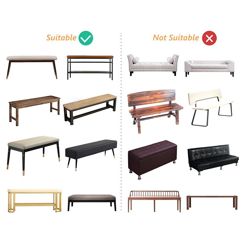 Waterproof PU Bench Cover Long Bench Slipcover Pia... – Grandado