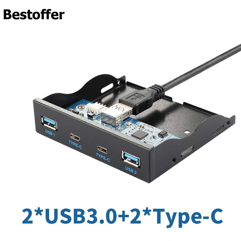3,5 ''2 USB3.1 Typ-C + 2 USB 3.0 EINE Hub ... – Vicedeal