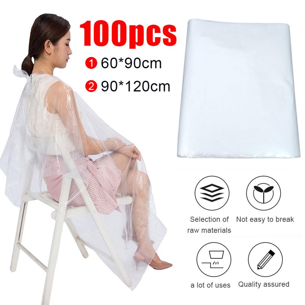100 Pcs Disposable Hairdressing Capes Waterproof C... – Grandado