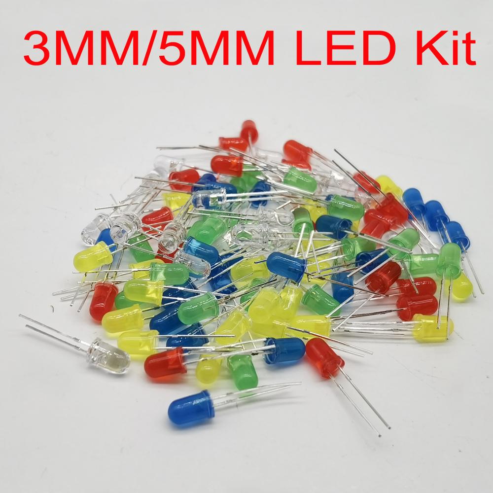 5x 100 stücke = 500 Stücke 3/5MM LED Diode Bausatz... – Grandado