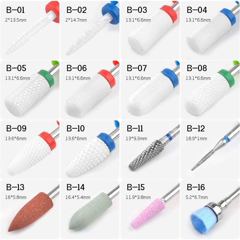 1Pcs Ceramic Nail Drill Bits Manicure Machine Acce... – Vicedeal