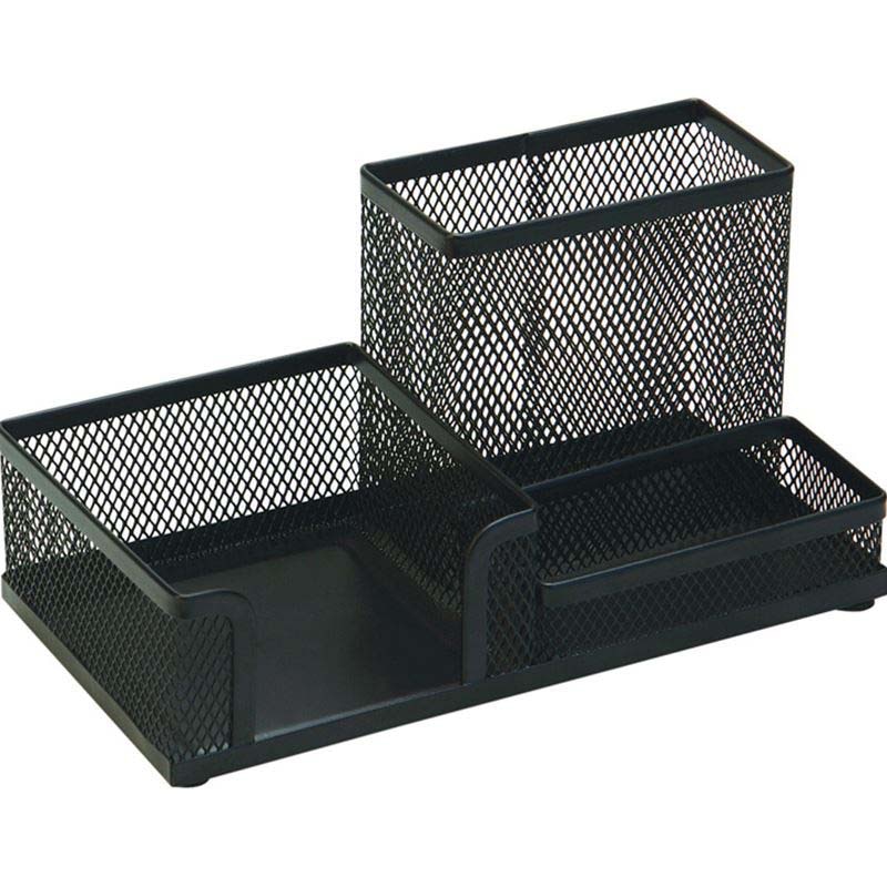 Black Mesh Desk Organizer Office Supplies Caddy Co... – Grandado