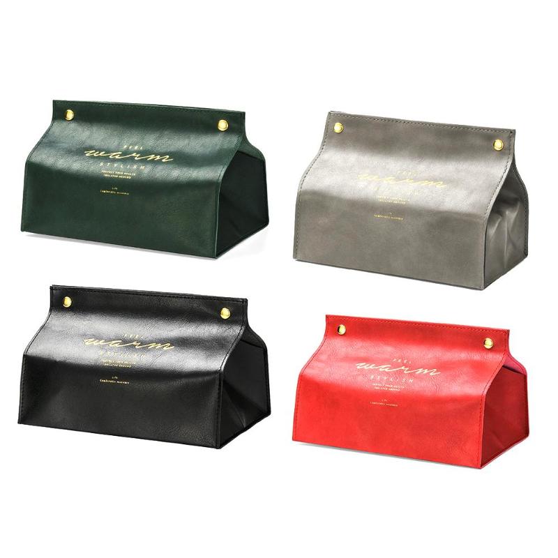 Ins Nordic PU Leer Tissue Box Opvouwbare Servethou... – Grandado