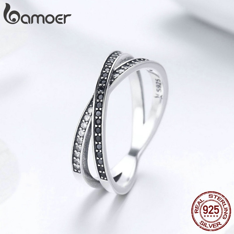 BAMOER Authentic 925 Sterling Silver Cross Geometr... – Grandado