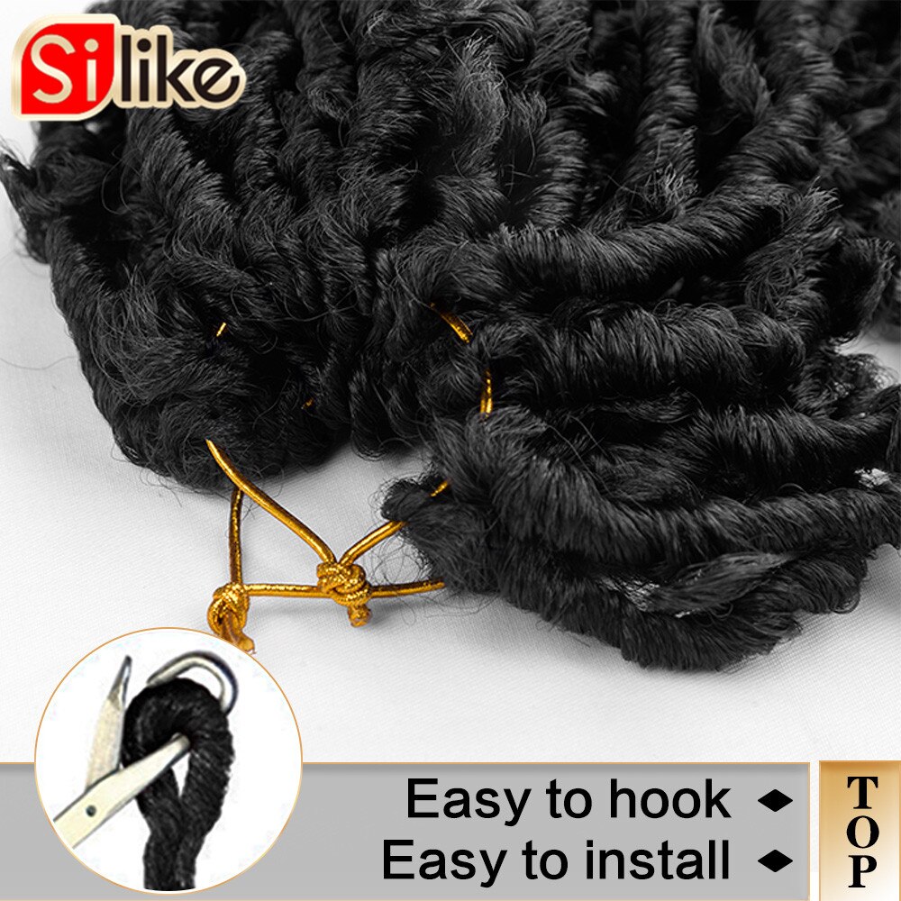 Soft Butterfly Faux Locs Crochet Braids14 Inch Syn... – Grandado