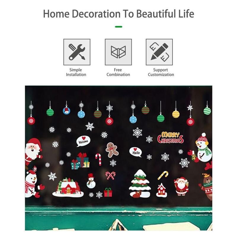 1pc Multi-purpose DIY Christmas Wall Stickers Wind... – Vicedeal