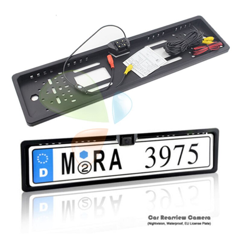 Auto Nummerplaat Frame LED Backup Camera Waterdich... – Grandado