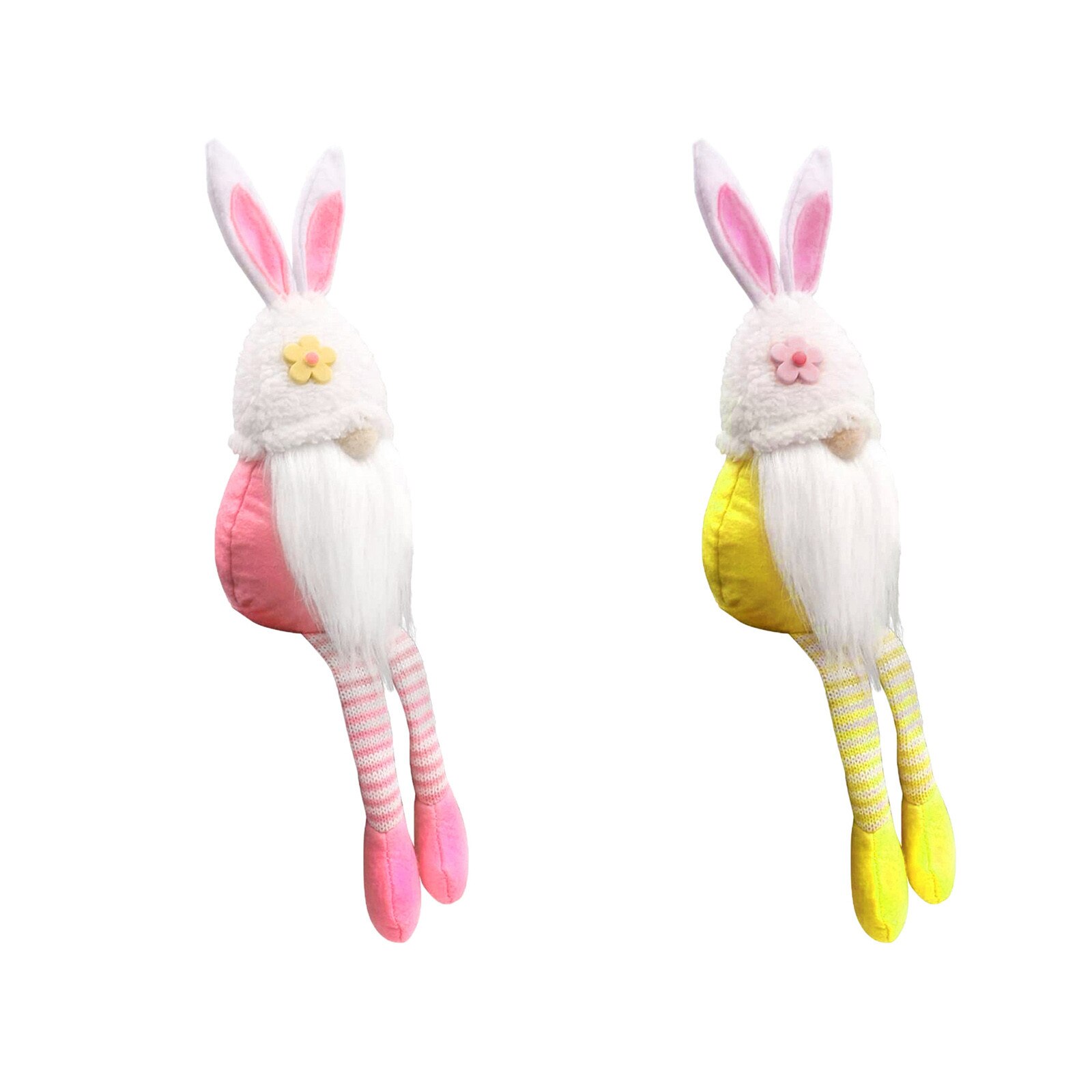 Roze Geel Faceless Pop Pasen Cartoon Bunny Vorm Le... – Grandado