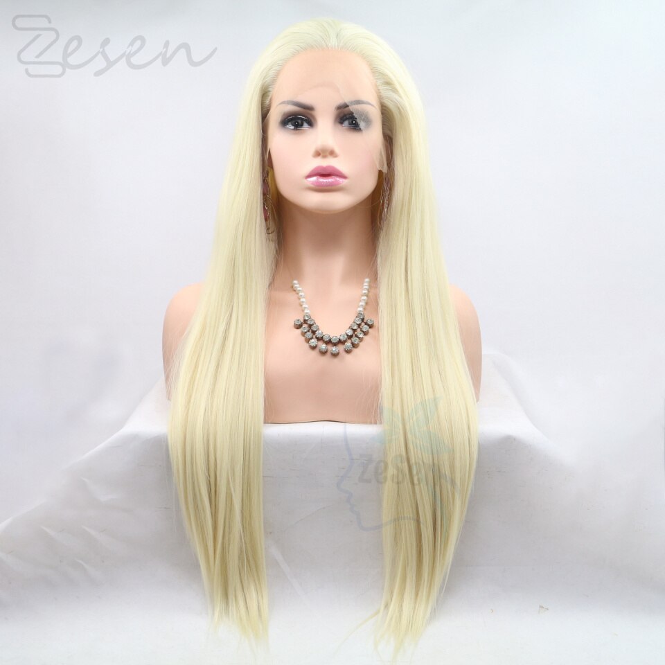 Zesen 13X4 Lange Rechte Synthetische T Lace Front ... – Grandado