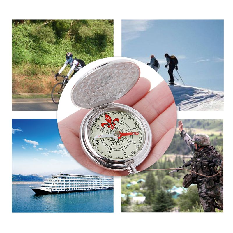 Pocket Watch Flip Compass Portable Hiking Navigati... – Vicedeal