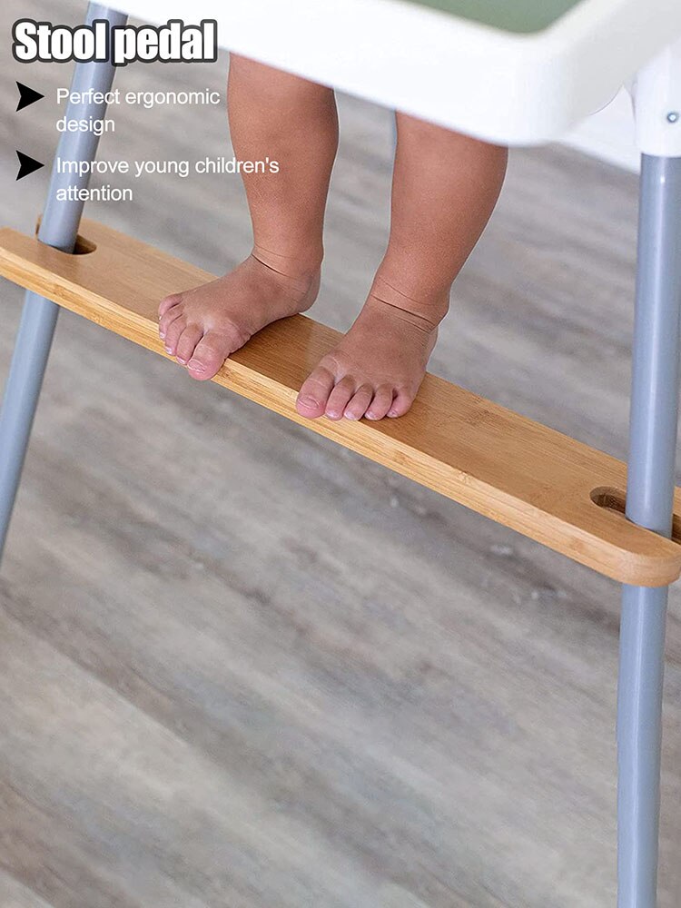 Baby Bamboo Footboard Chair Footrest Ergonomic Gre... – Vicedeal